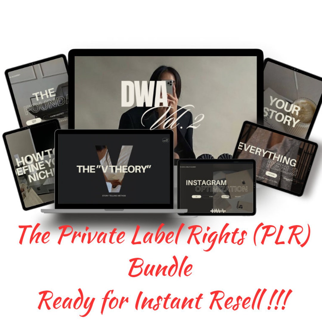 DWA PLR Product Bundle: Resell Rights Guides (digital Download) - Etsy