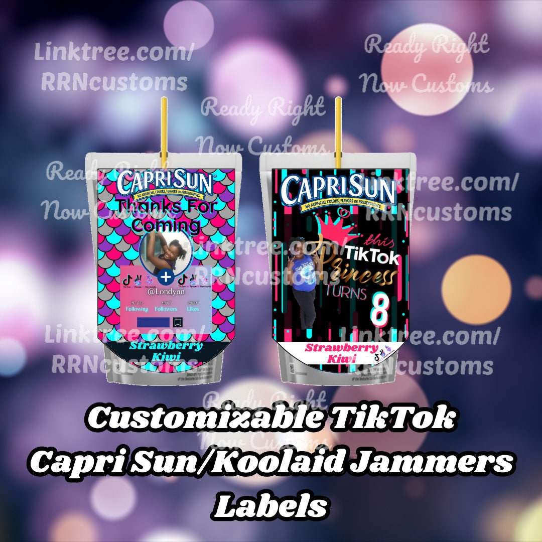 Editable 2pk TT Capri Sun/kool-aid Jammers Label - Etsy