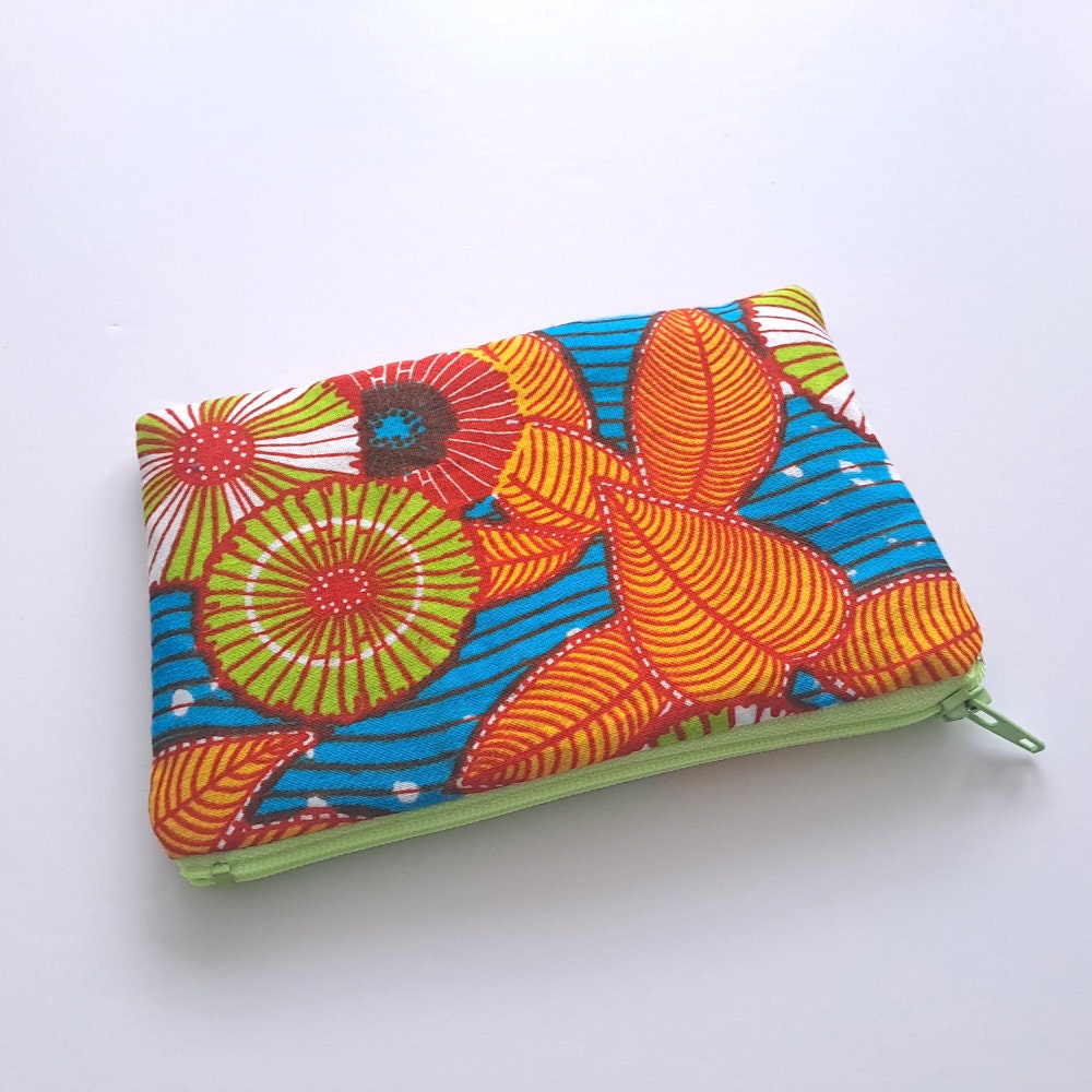 African Print and Batik Zipper Pouches, Afrocentric Gift, Gift for Her ...