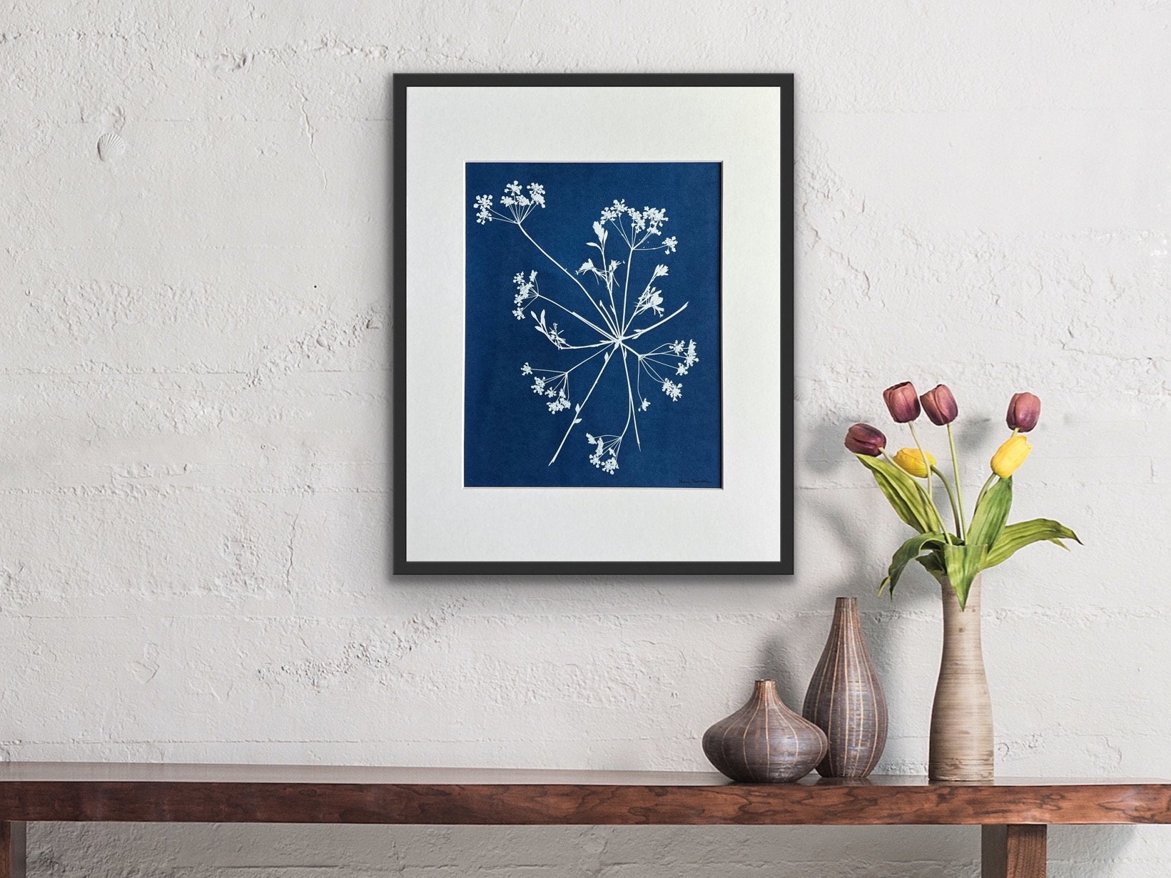 Original Handmade Cyanotype Wall Art: Texas Wildflower Array - Etsy