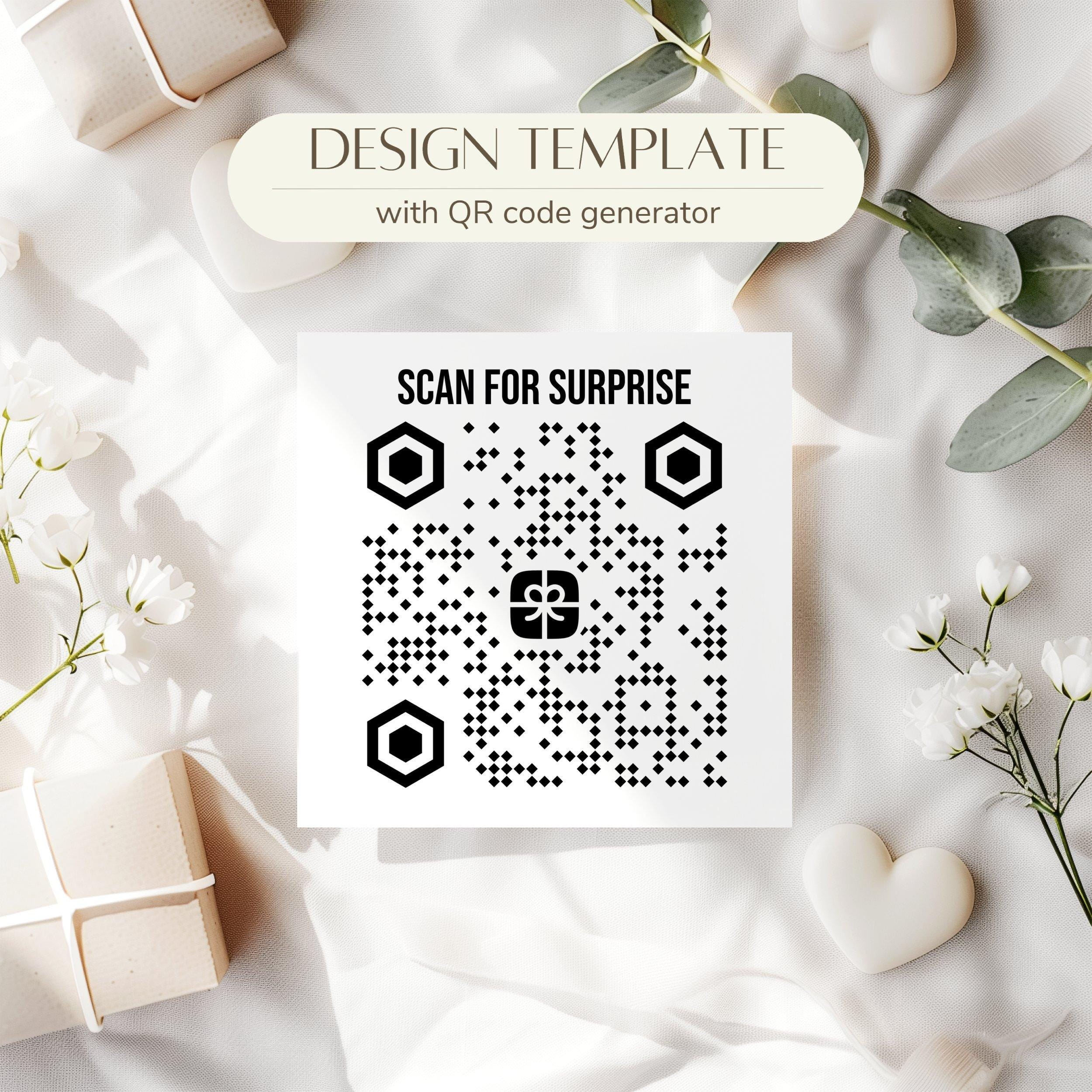 QR Code Generator - Custom QR Code Sticker Decal Template - Customized ...