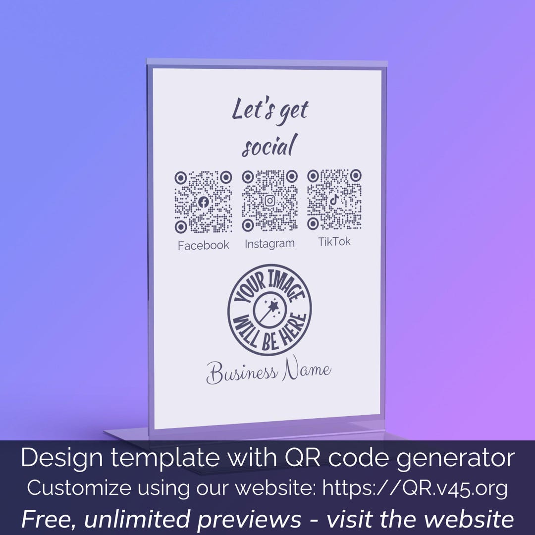Generate Personalized QR Codes for Instagram, Tiktok Multi Qr Code ...