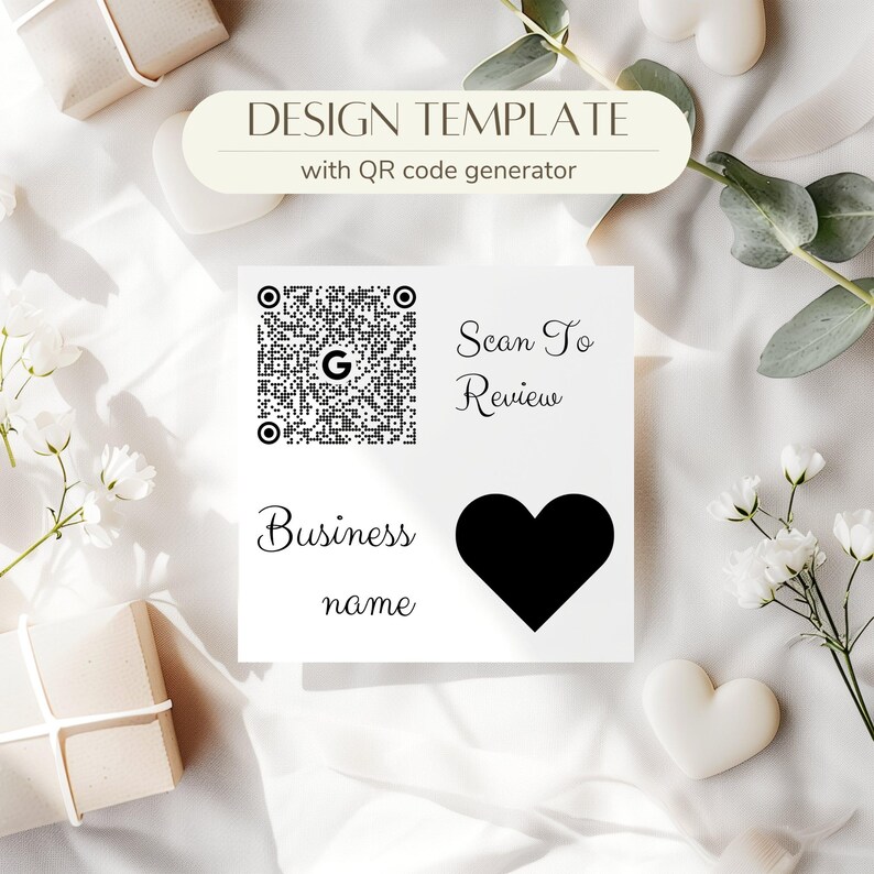 Google Scan to Review QR Code Template - Custom QR Code Stickers ...