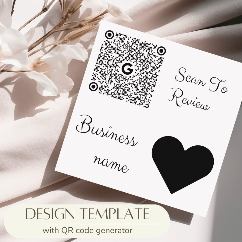 Google Scan to Review QR Code Template - Custom QR Code Stickers ...