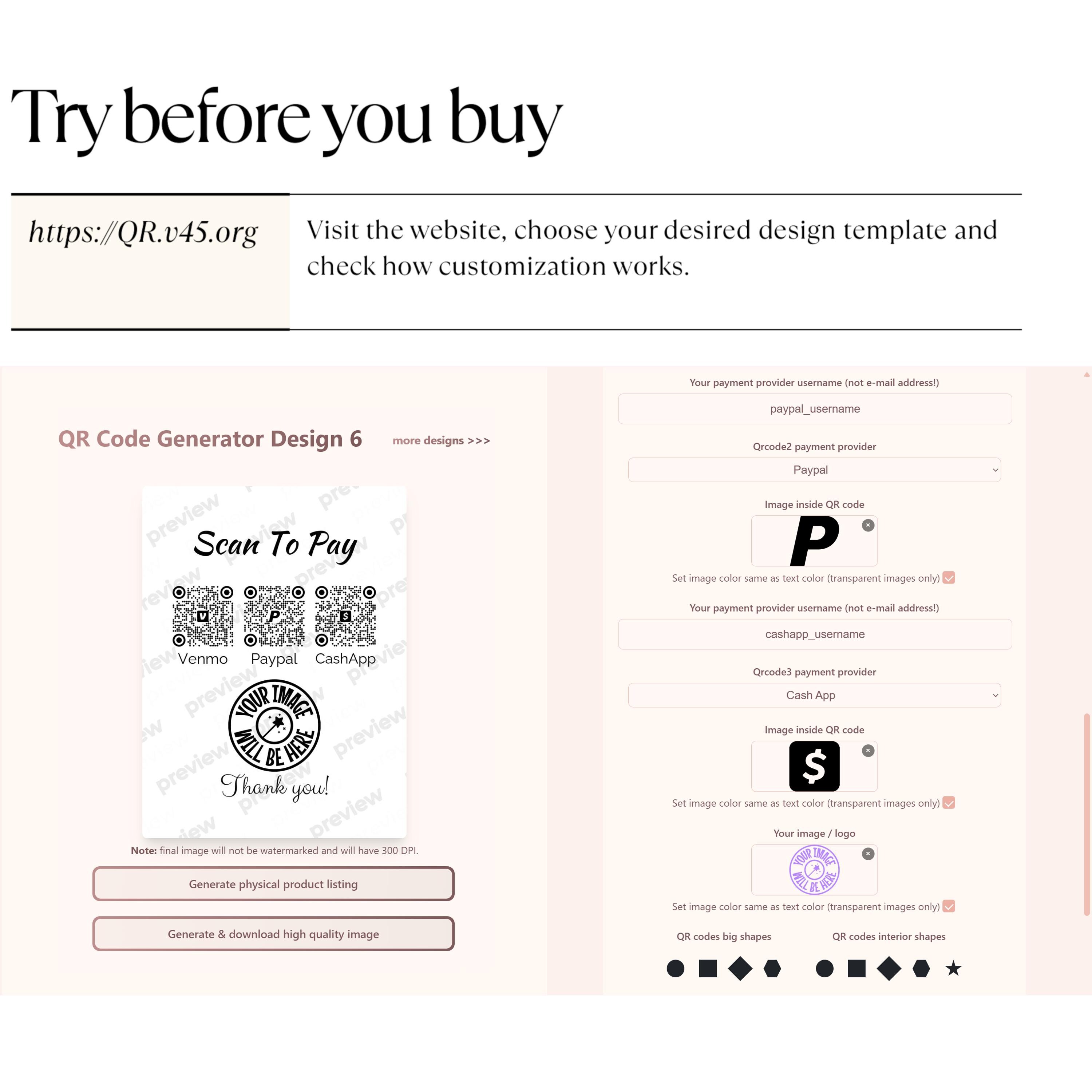 Generate Personalized QR Codes for Instagram, Tiktok - Multi Qr Code ...