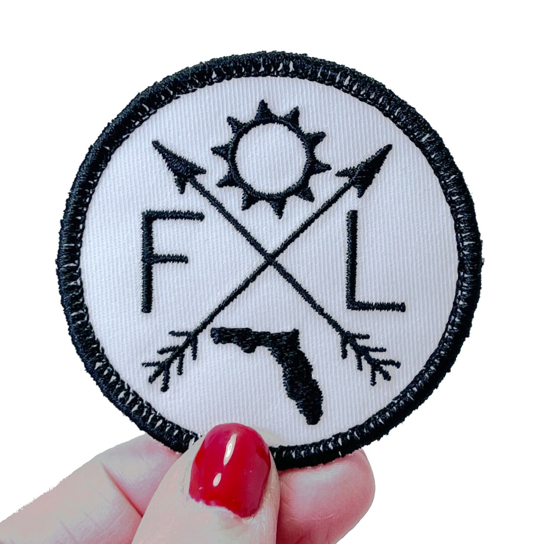 Pick Your State Iron-on Medium Sized Patch | Black on White Trucker Hat ...