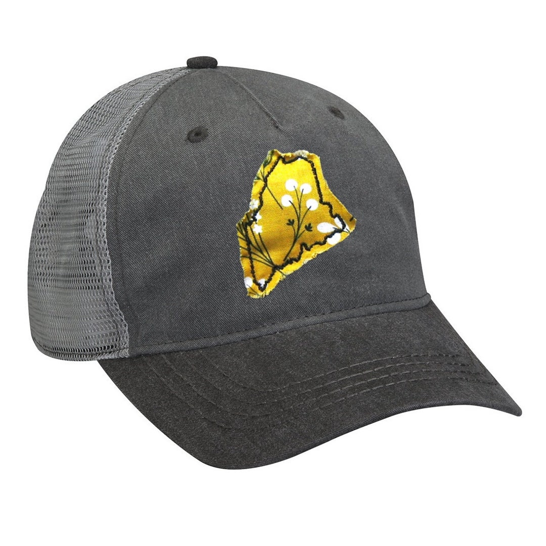 Custom Fabric State Trucker Hat Distressed Embroidered Vintage Cap - Etsy