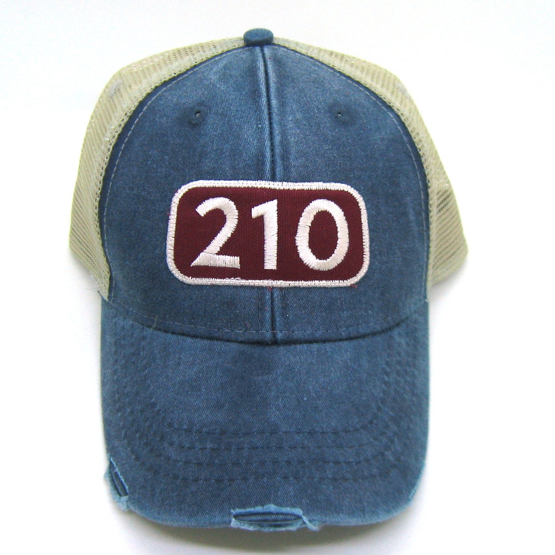 Clearance Sale: 210 Area Code Distressed Snapback Trucker Hat - San ...