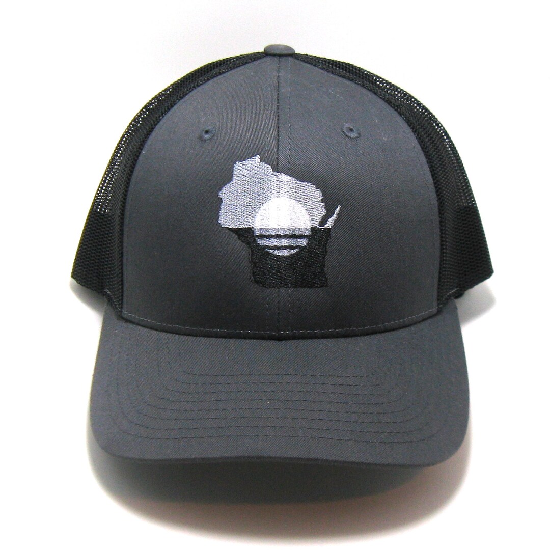 People's Flag of Milwaukee Hat | Black and Charcoal Snapback Trucker ...