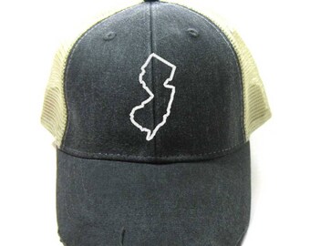 New Jersey Trucker Hat - Etsy