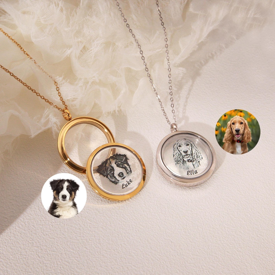Personalized Keepsake Necklace • Pet Hair Keepsake • Memorial Gifts for ...