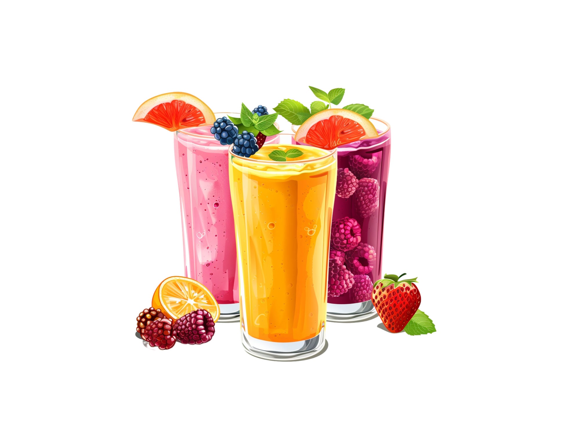 Clipart Smoothies Smoothies PNG Digital Print Smoothies - Etsy