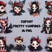 Pretty Vampires Clipart Bundle | Spooky Vampires PNG | Digital ...