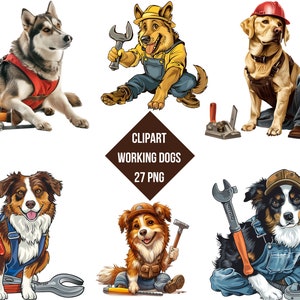 Clipart Working Dog Tool Holters | Working Dog With Tools PNG ...