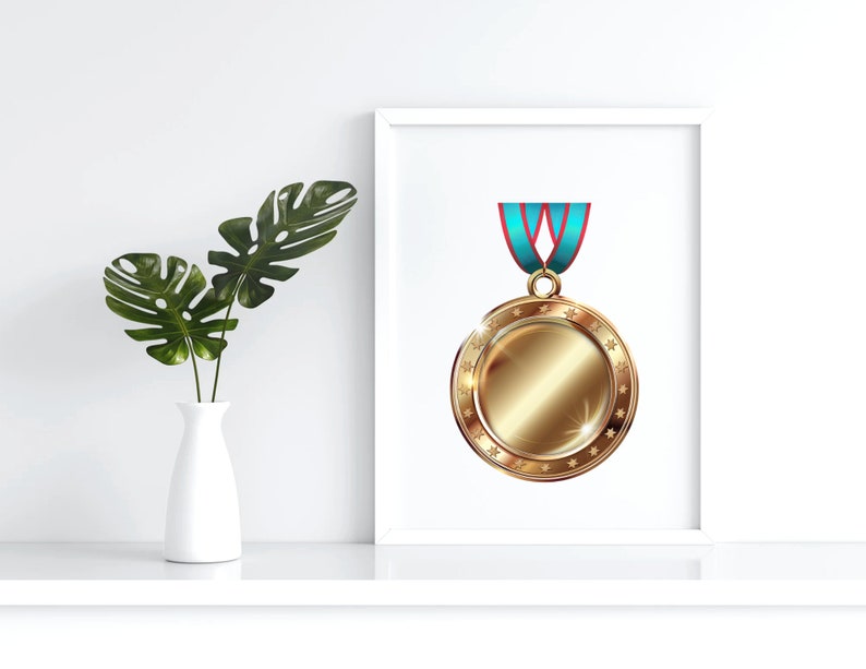 Clipart Pretty Medals | Pretty Medals PNG | Digital Print Pretty Medals ...