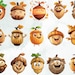 Funny Acorn Clipart | Cartoon 42 PNG Illustrations (commercial Use ...