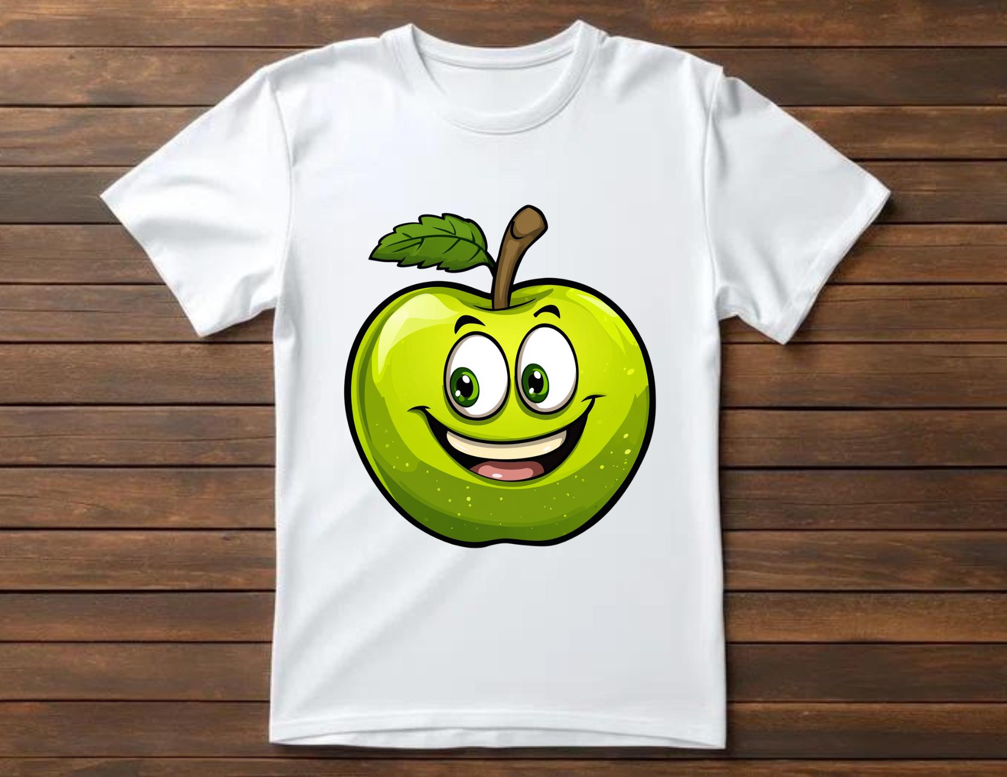 Funny Apple Clipart, Cartoon Fruit 57 PNG, (commercial Use, Instant ...