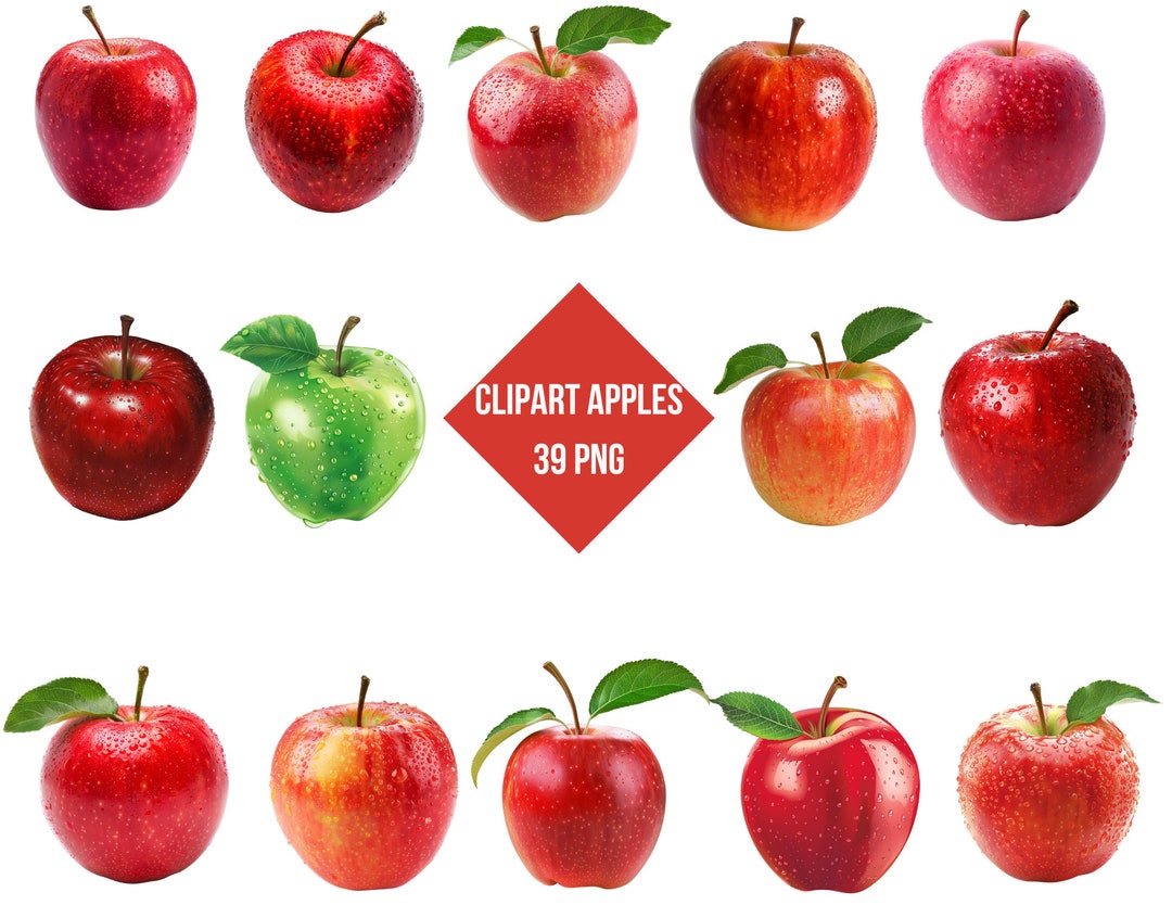 Apples Clipart | Fun Apple Elements PNG | Creative Projects ...