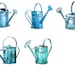 Watering Cans Clipart Bundle | Floral Garden PNG | Digital Spring Water ...
