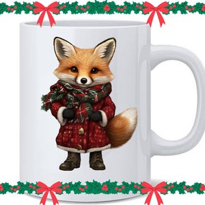 Christmas Fox Clipart | Festive Foxes in Holiday Outfits | 50 Png ...