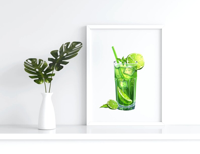 Clipart Bar Drinks | Bar Drinks PNG | Digital Print Bar Drinks ...