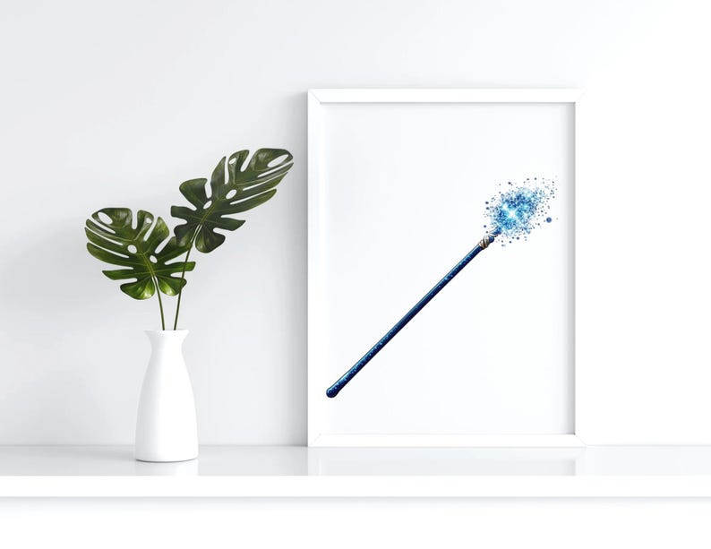 Clipart Magic Wands Set | Magic Wands PNG | Digital Print Magic Decor ...