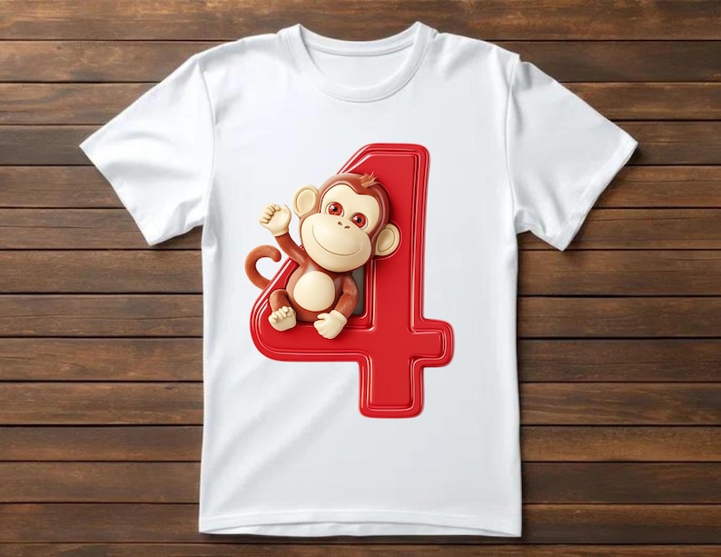 Clipart Monkey Numbers | Red Numbers With Monkeys | Perfect for Kids ...