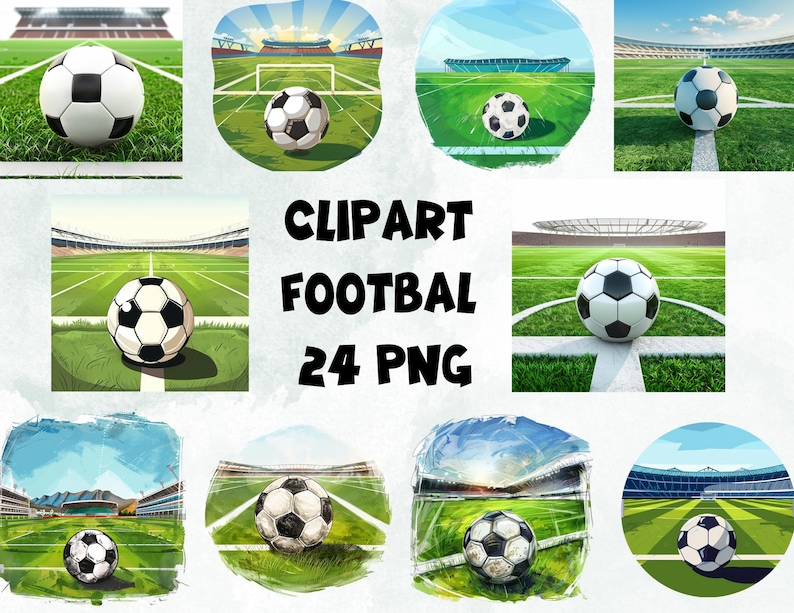 Soccer Balls Clipart Bundle | Footbal PNG | Sport Collection ...
