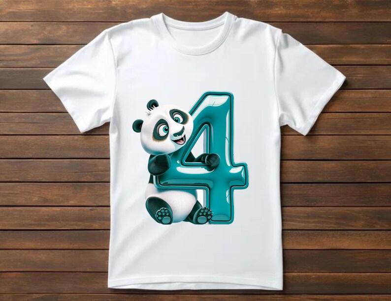 Clipart Panda Numbers | Panda Numbers PNG | Digital Print Cute Decor ...