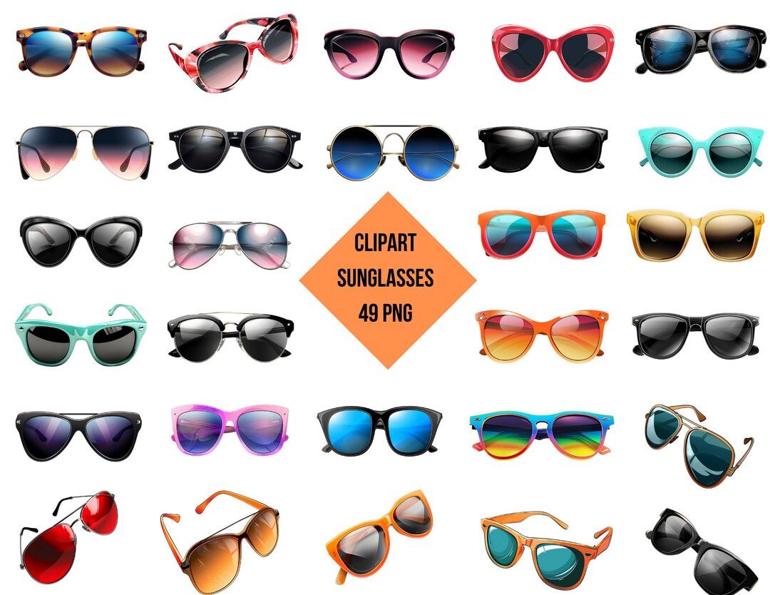 Clipart Sunglasses | 49 PNG Files | Cool Sunglasses PNG | DIY Projects ...