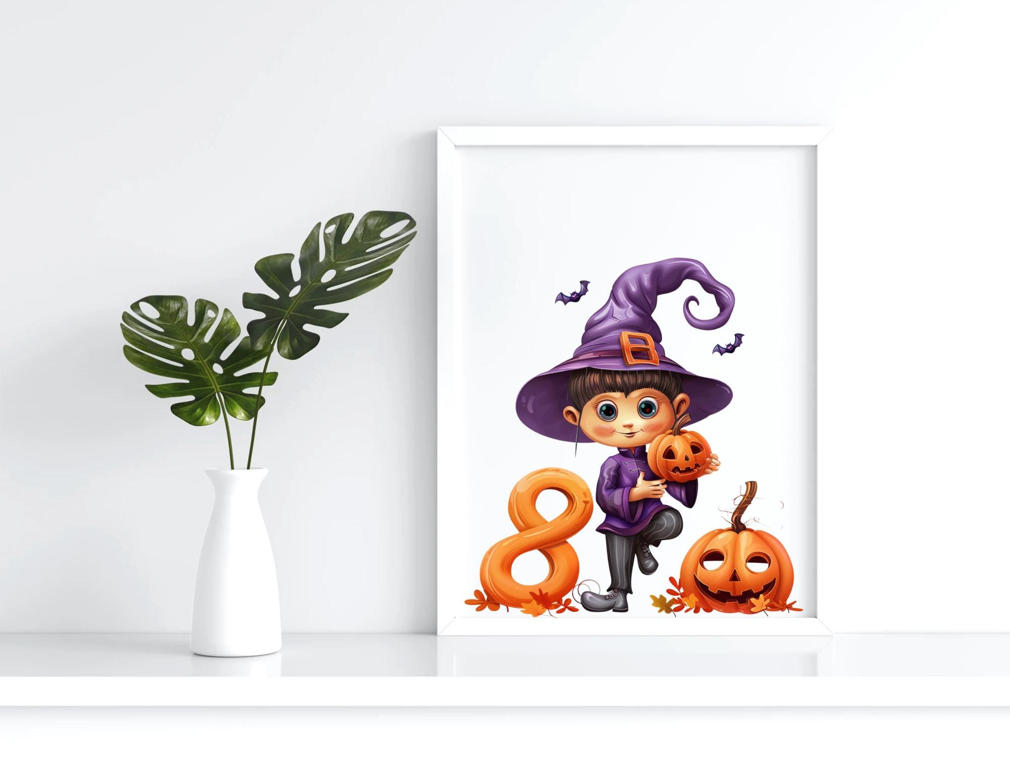 Clipart Clipart Halloween Cute Numbers Numbers With Wizards Pretty ...