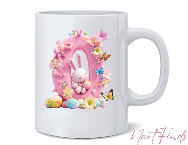 Easter Bunny Numbers Clipart,cute Spring Numbers PNG, Pastel Egg ...