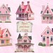 Pink House Clipart, Cute House PNG, Digital Print Pink House ...