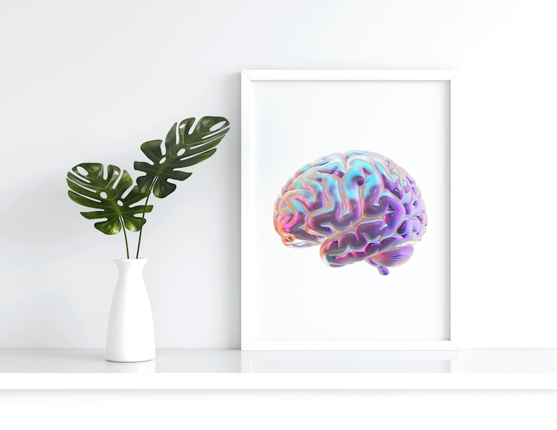 Clipart Brain Bundle | Colorful Brain Designs | Digital Print Brain ...