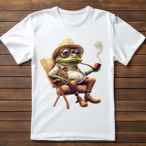 Gentleman Frosch Clipart Bundle, Frosch Pfeife PNG, digitale cool ...