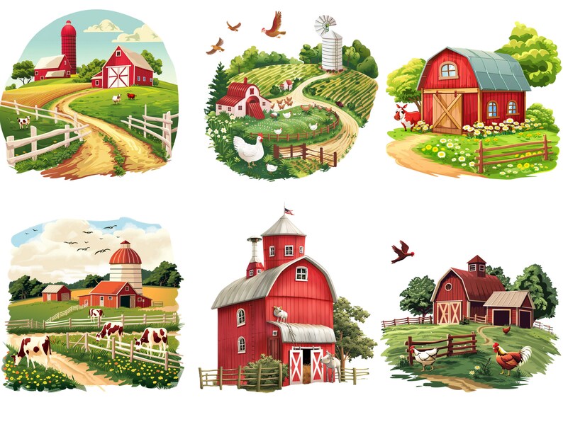 Clipart Farms | Farms PNG | Digital Print Farms | Farms Decor ...