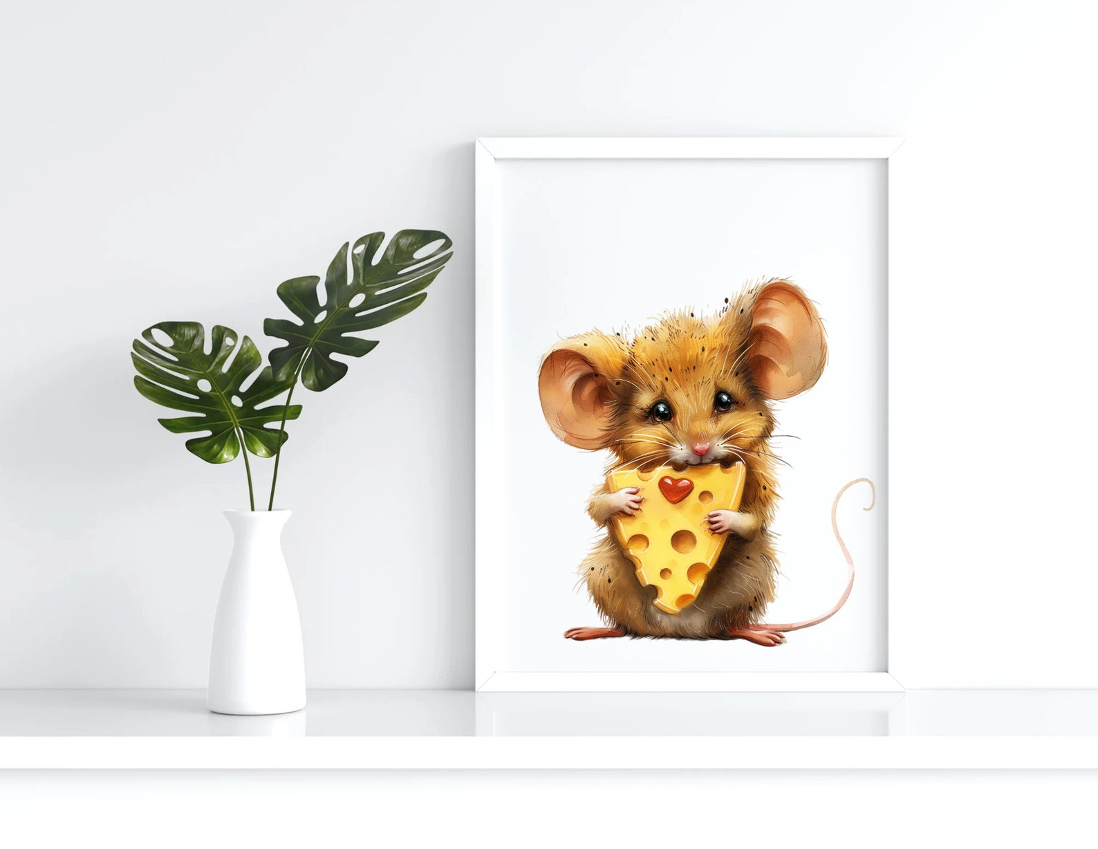 Clipart Cheese-loving Cute Mouse | Adorable Mose PNG | Transparent ...