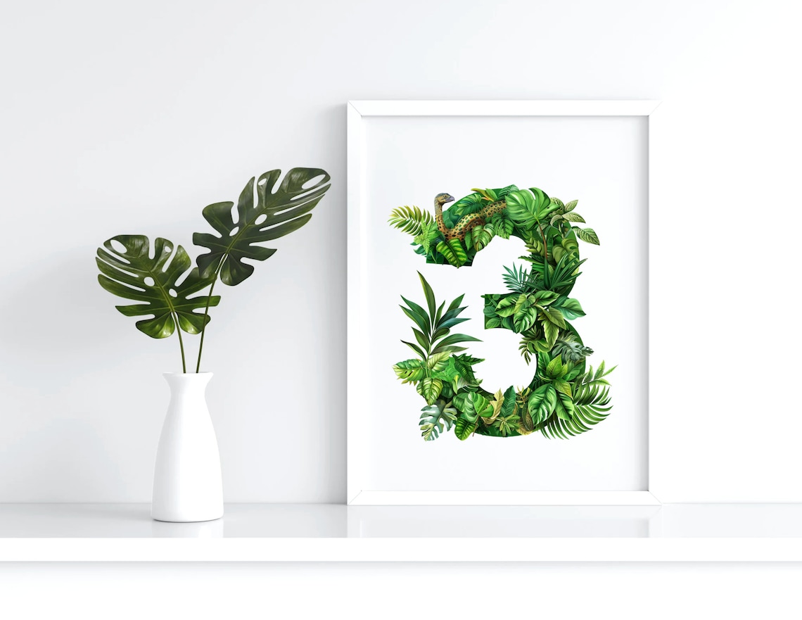 Clipart Safari Numbers | Safari Numbers PNG | Digital Print Safari ...