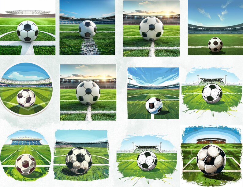 Soccer Balls Clipart Bundle | Footbal PNG | Sport Collection ...