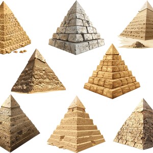 Clipart Pyramids | Pyramids Collection PNG | Digital Print Pyramids ...