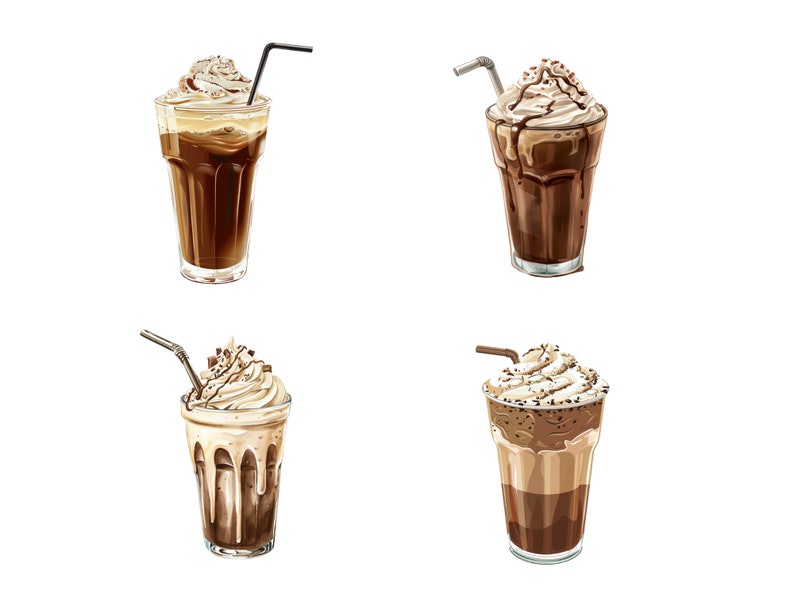 Clipart Frappe | Frappe PNG | Digital Art Frappe | Transparent ...