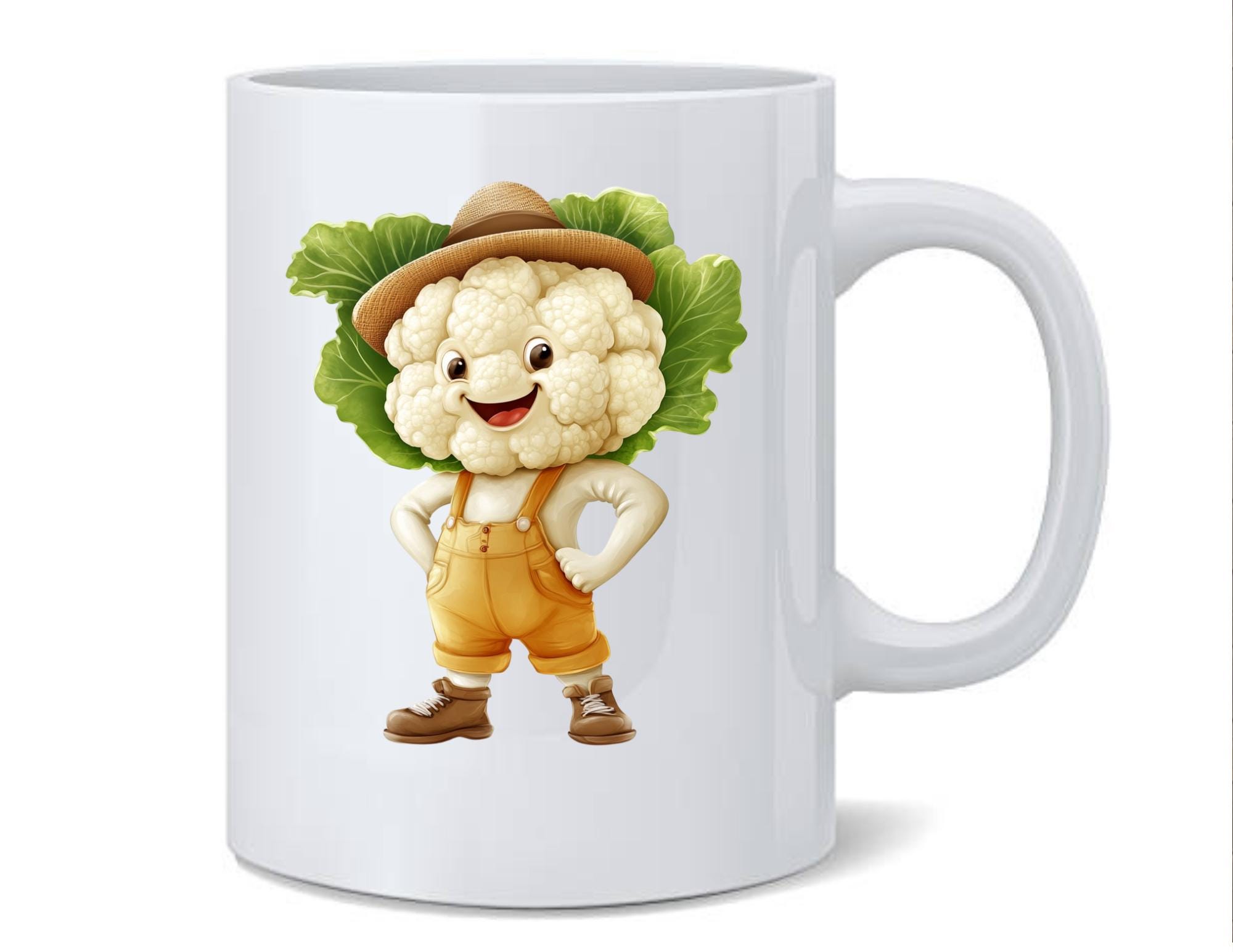 Clipart Funny Cauliflower | 60 PNG | Funny Vegetable PNG | Funny Decor ...