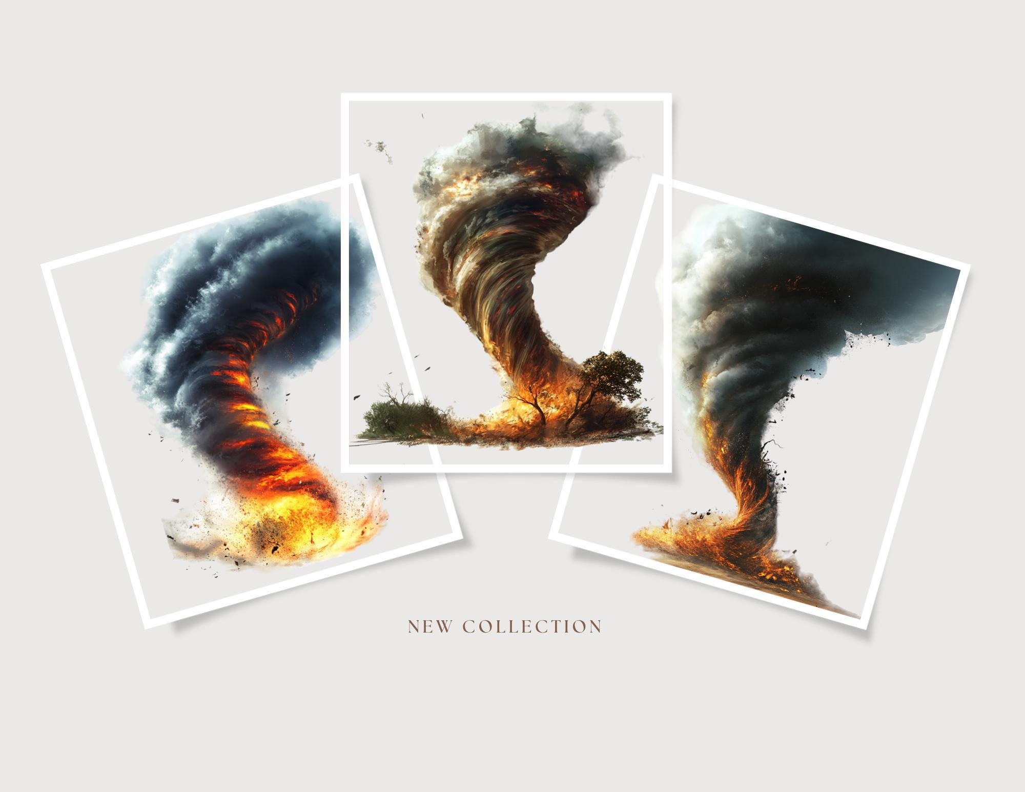 Tornado Clipart Bundle, Stormy Weather 54 PNG Graphics (commercial Use ...