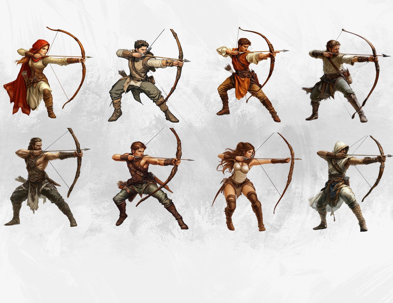 Clipart Archers Art | Digital Print Archers 56 PNG | Digital Print ...