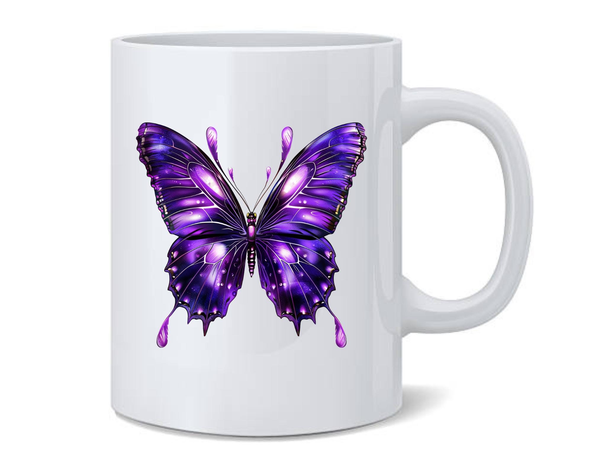 Clipart Purple Butterflies | Magic Butterflies PNG | Digital Print ...