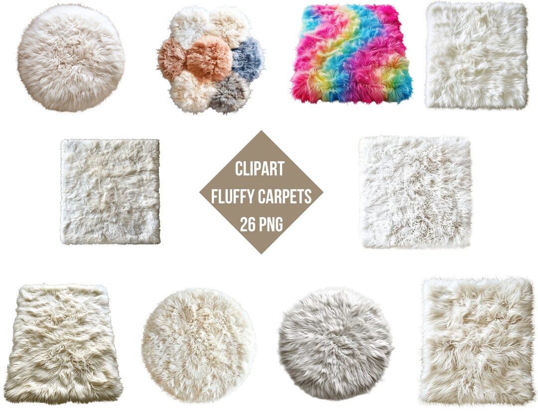 Clipart Fluffy Carpets | Fluffy Capets PNG | Digital Print Fluffy ...