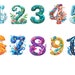 Ocean Numbers Clipart, Underwater Number PNG, Sea Life Numbers, Marine ...