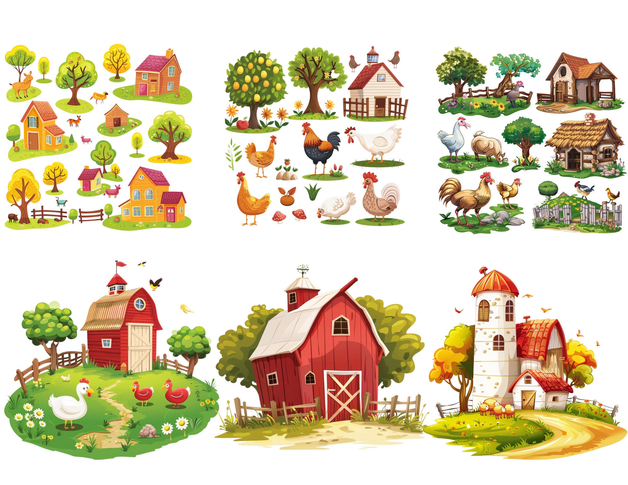 Clipart Farms | Farms PNG | Digital Print Farms | Farms Decor ...