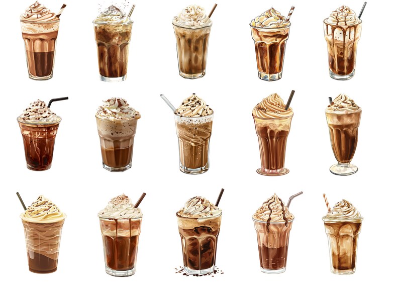 Clipart Frappe | Frappe PNG | Digital Art Frappe | Transparent ...