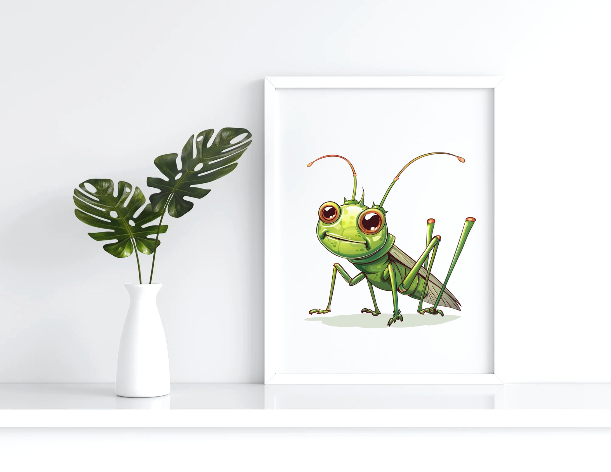 Clipart Pretty Crickets Set | Cute Insect 45 PNG | Digital Green ...
